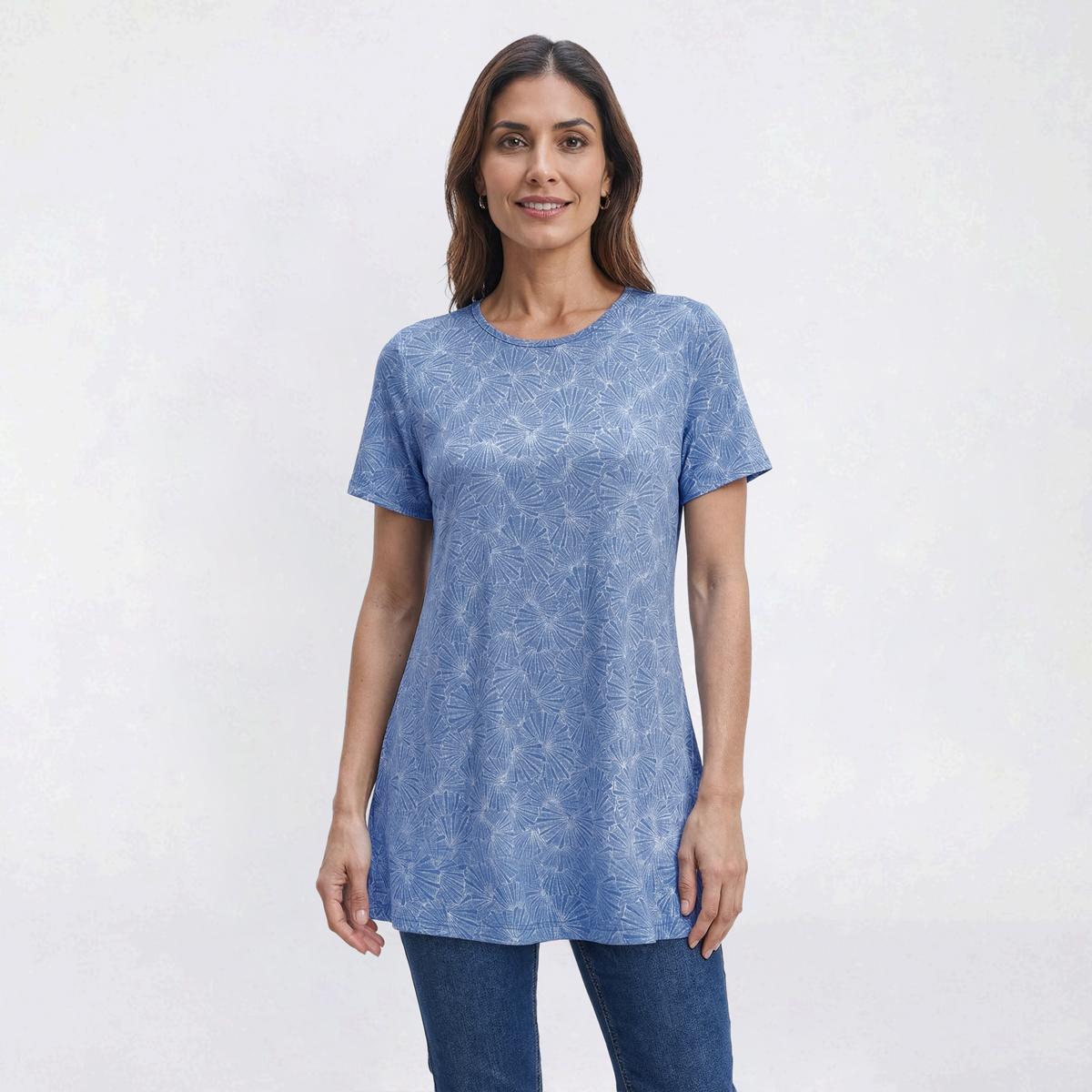 Click here for Womens Bobeau Short Sleeve Coastal Seashell Babydo... prices